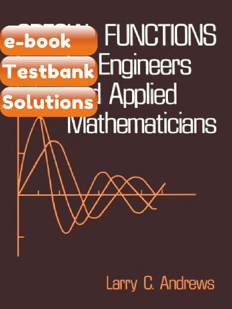 Testbank Special Functions For Engineers and Applied Mathematicians ...