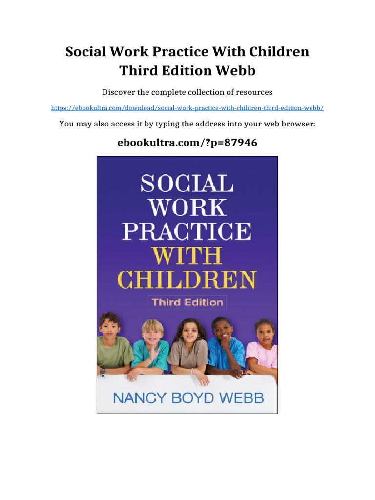 Social Work Practice With Children Third Edition Webb Updated 2025 ...