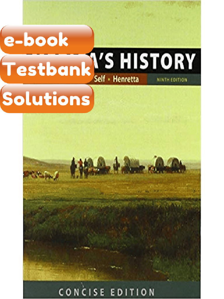 Testbank Americas History Concise Edition Combined Volume Ninth Edition ...