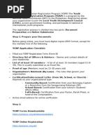 YORP: Youth Org Registration Guide | PDF | Youth