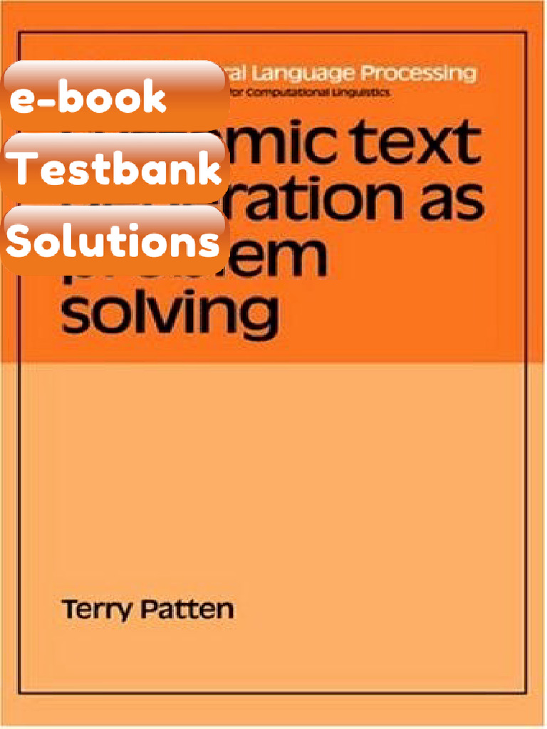 Testbank Systemic Text Generation as Problem Solving Fast Download ...