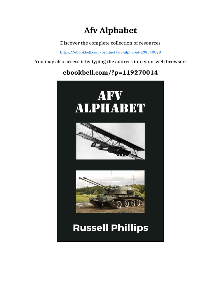 AFV Alphabet Digital Download | PDF | Space | Intellectual Property