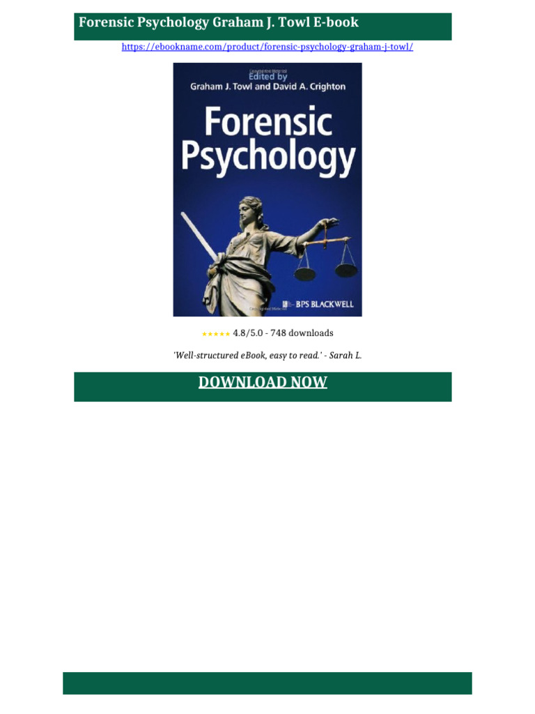 Forensic Psychology Graham J. Towl Ebook Testbank Solutions 2026 Full ...
