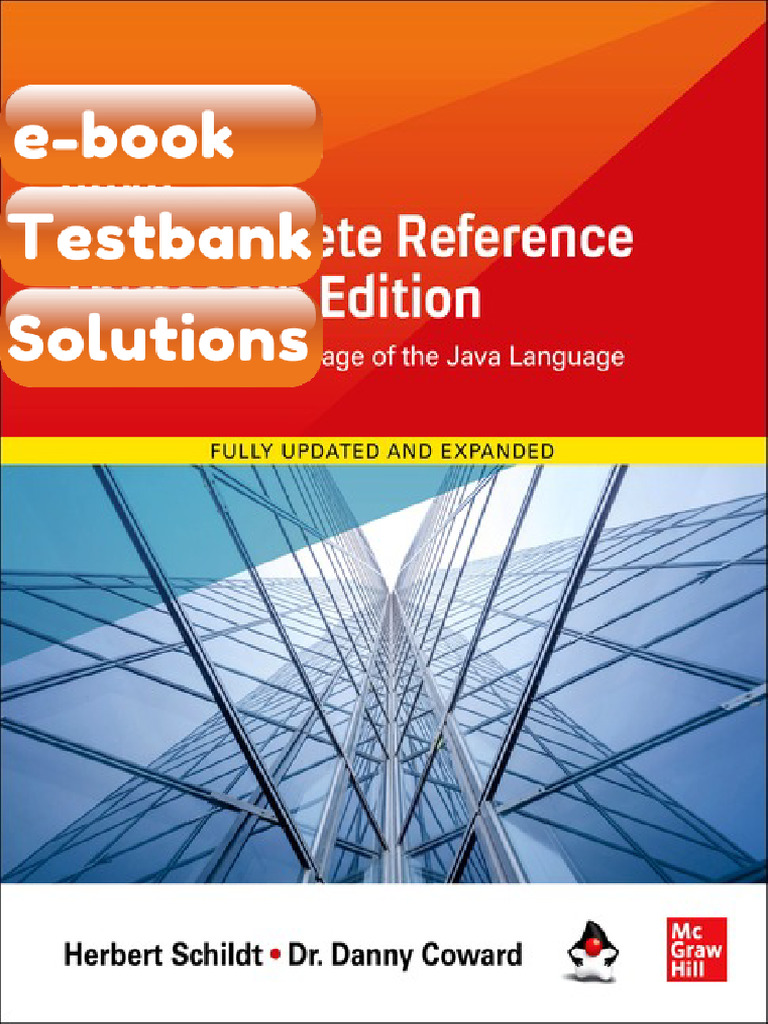Testbank Java The Complete Reference Complete Reference Series 13th ...