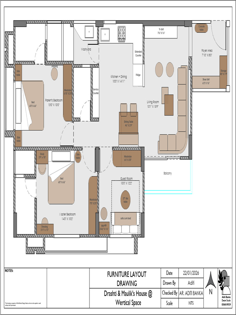 Proposed Furniture Layout_Drashti & Maulik's House | PDF ...