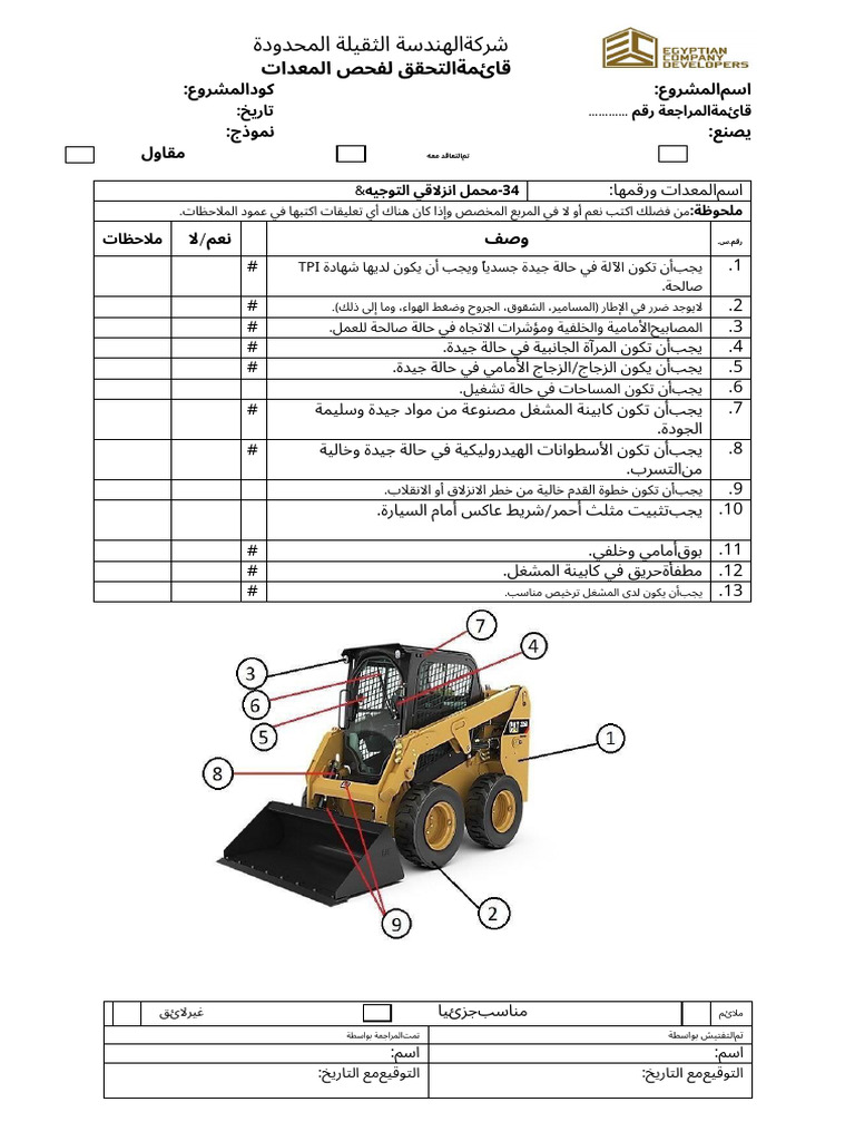 Checklist of All Construction Equipments Egyptian.en.Ar-18 | PDF