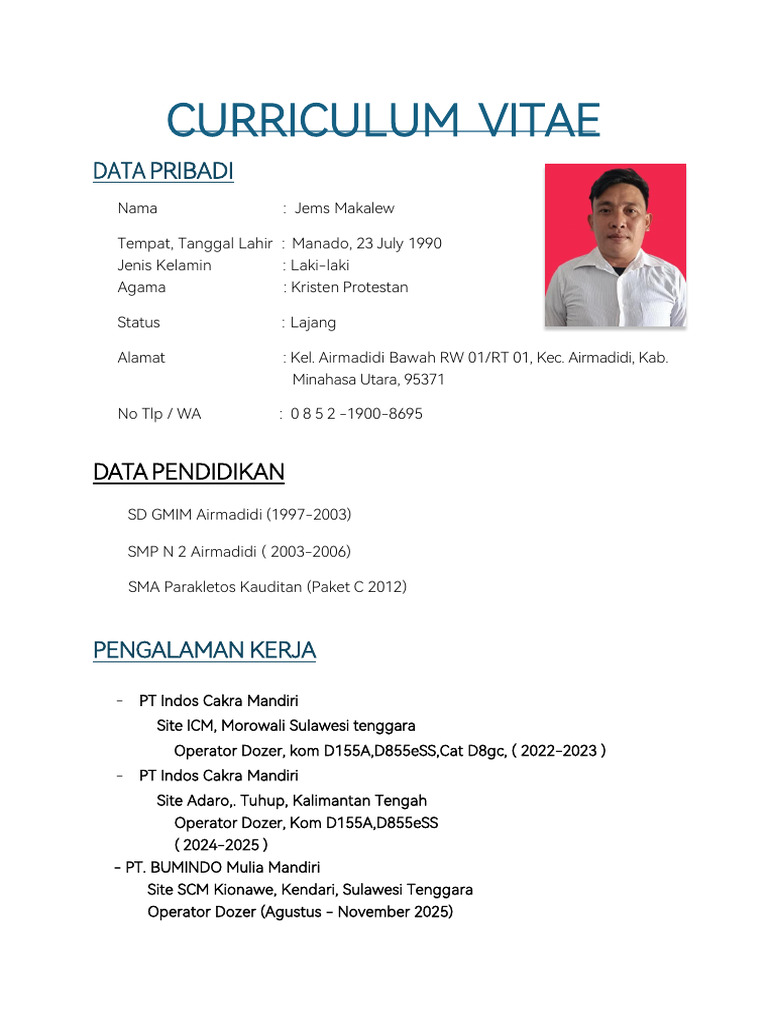 CV James 2026 | PDF