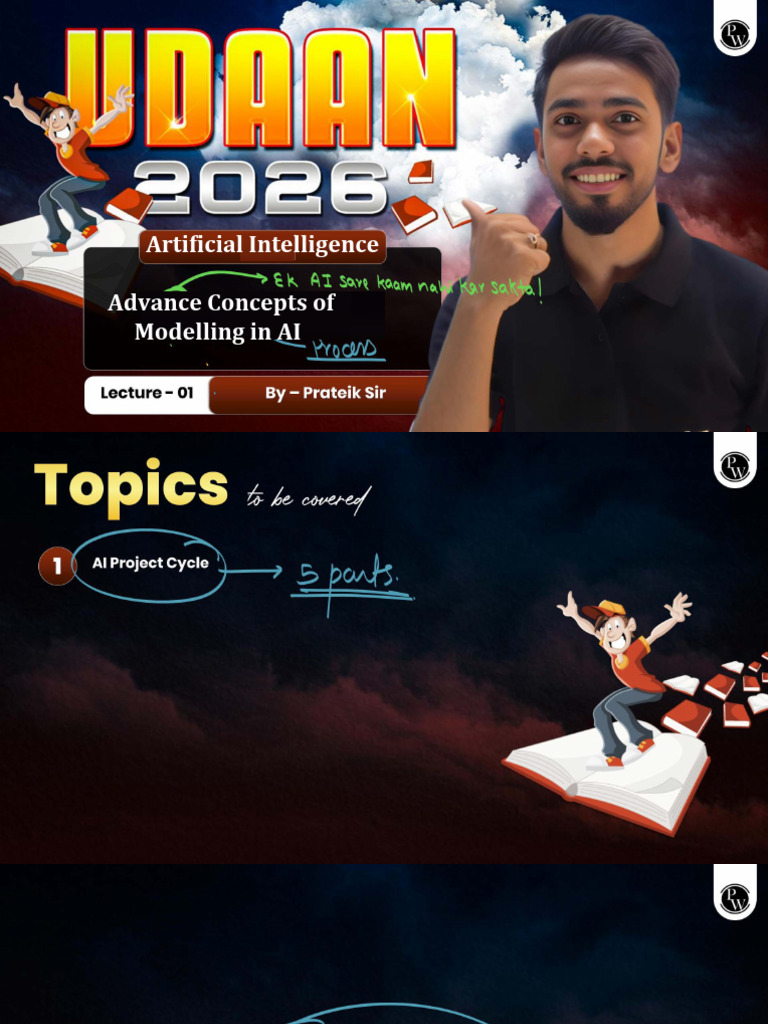 Advance Concepts of Modelling in AI 01 - Class Notes | PDF