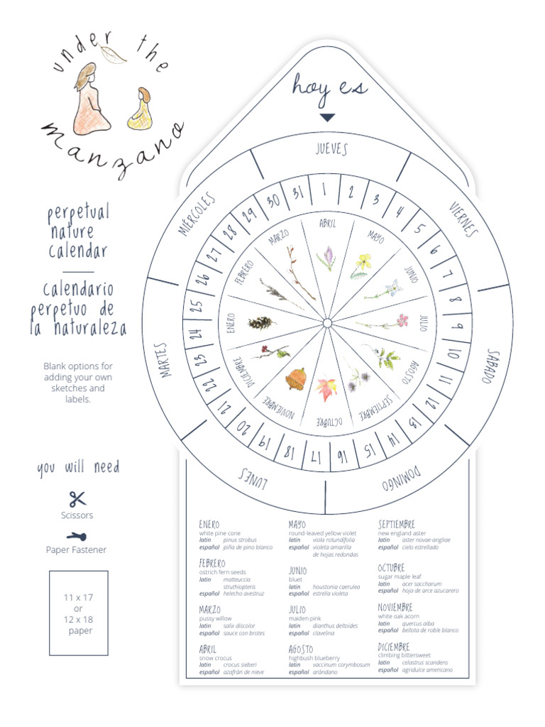 UTM Perpetual Calendar Printable | PDF