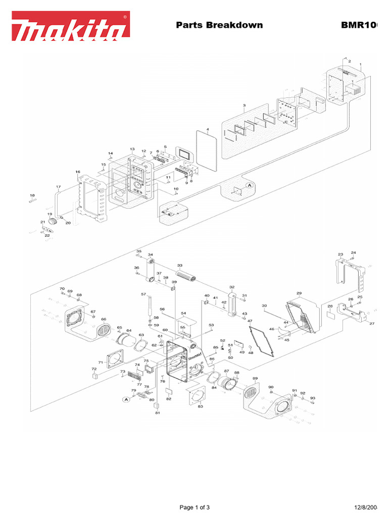 Radio BMR100 Parts | PDF