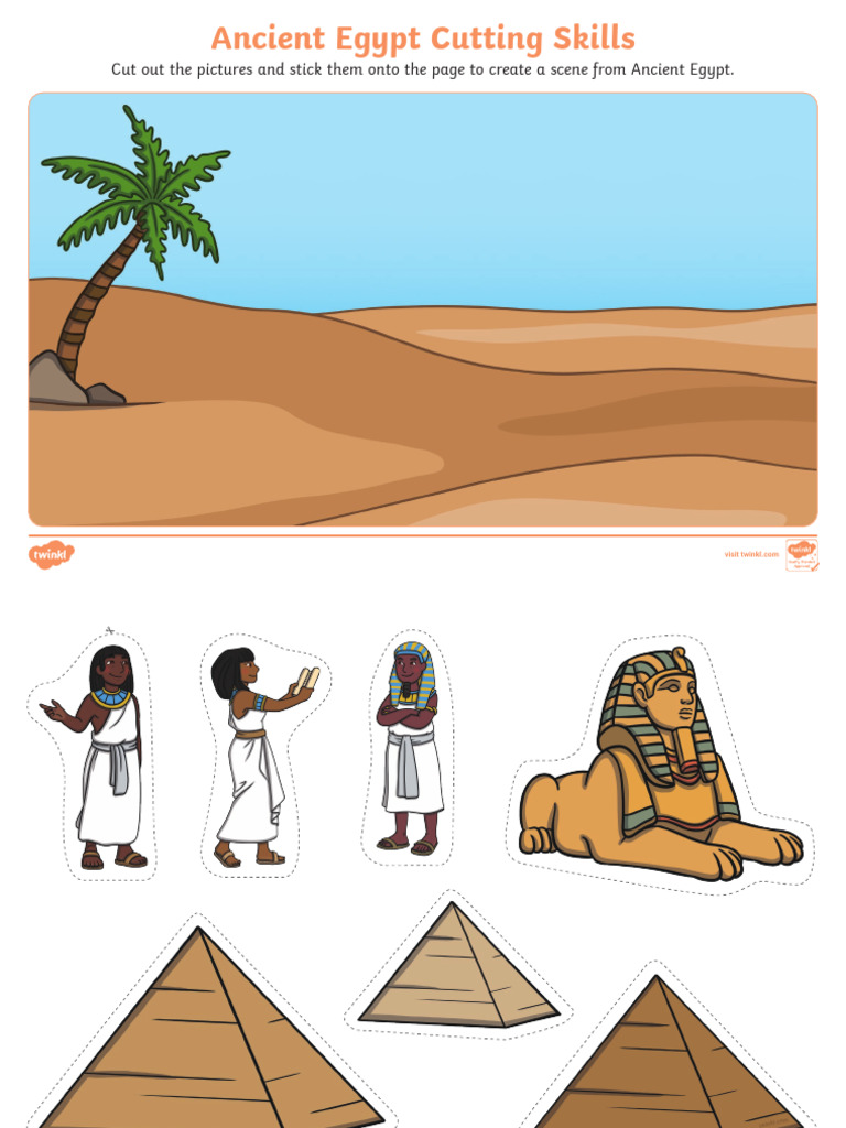 COLORt TP 1715889628 Ancient Egypt Cutting Skills Activity Ver 1 | PDF
