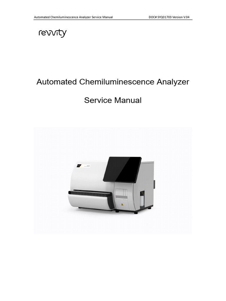 Revvity AUtomated Chemiluminescence Analyzer Services Manual | PDF ...