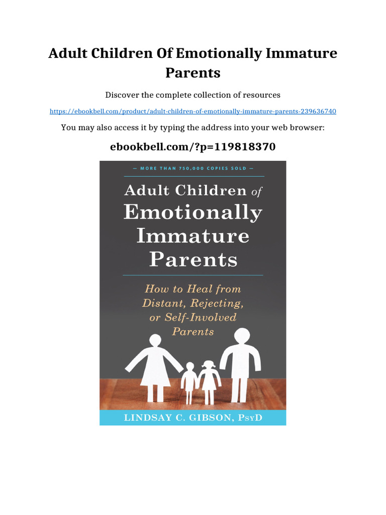 Adult Children of Emotionally Immature Parents full chapters instanly ...
