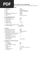 2000KVA Transformer Data Sheet | PDF | Transformer | Physical Quantities
