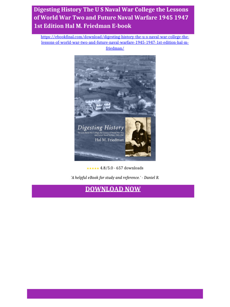 Digesting History The U S Naval War College the Lessons of World War ...