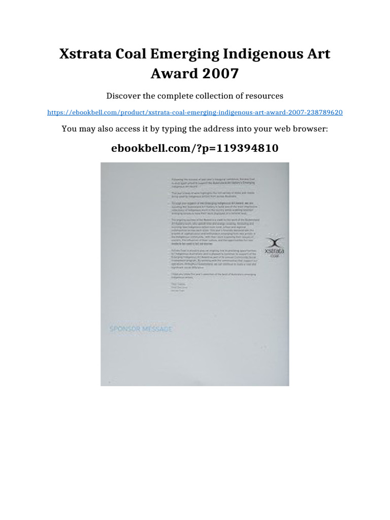 Xstrata Coal emerging indigenous art award 2007 newest edition 2025 ...