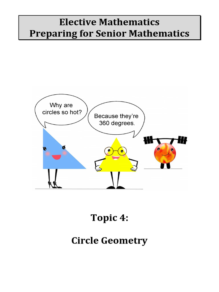 Circle Geometry Booklet-1 | PDF | Circle | Perpendicular