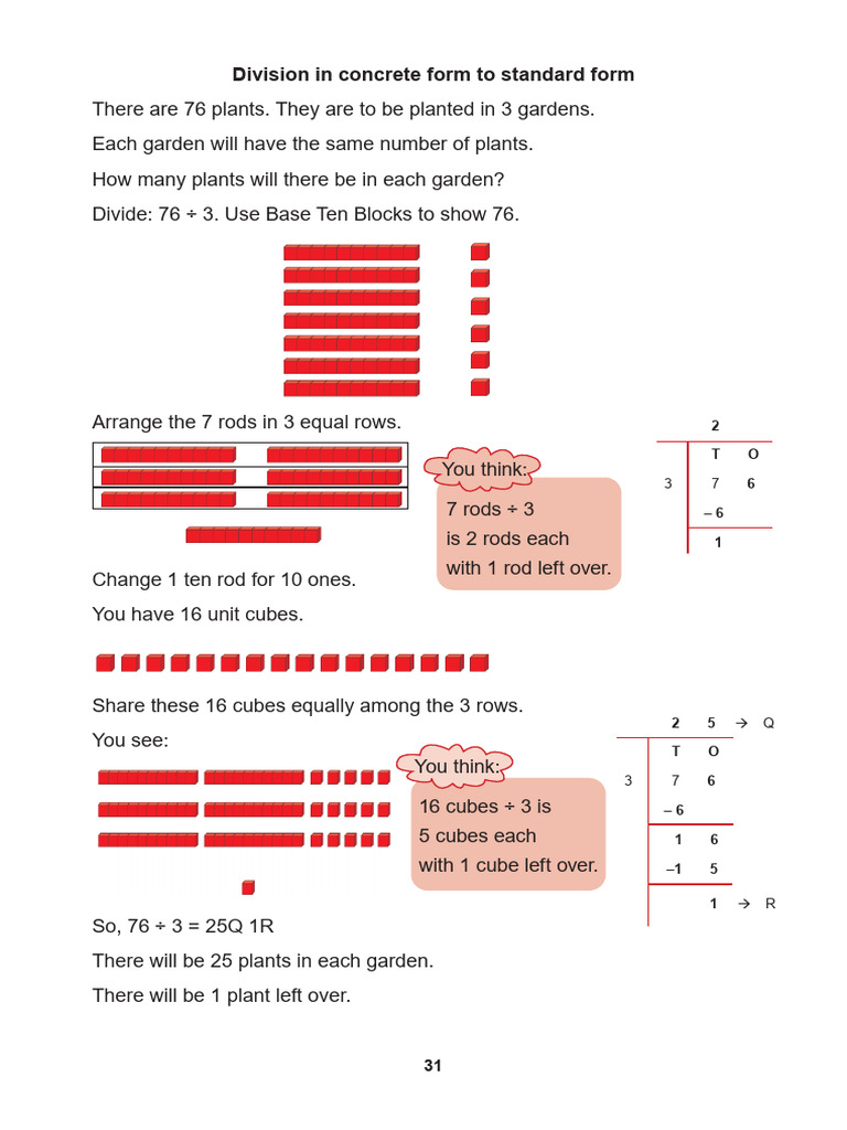 Long Division - Single Digit Divisor-1-3 (1) | PDF