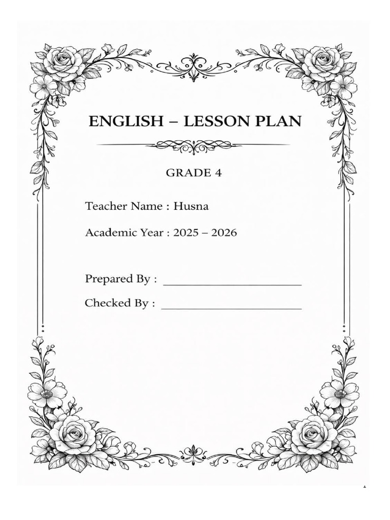 English Lesson Plan (Grade 4) Part II | PDF | Teachers | Gratitude