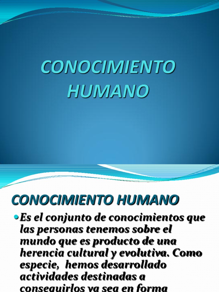 Conocimiento Humano | PDF | Método científico | Empirismo