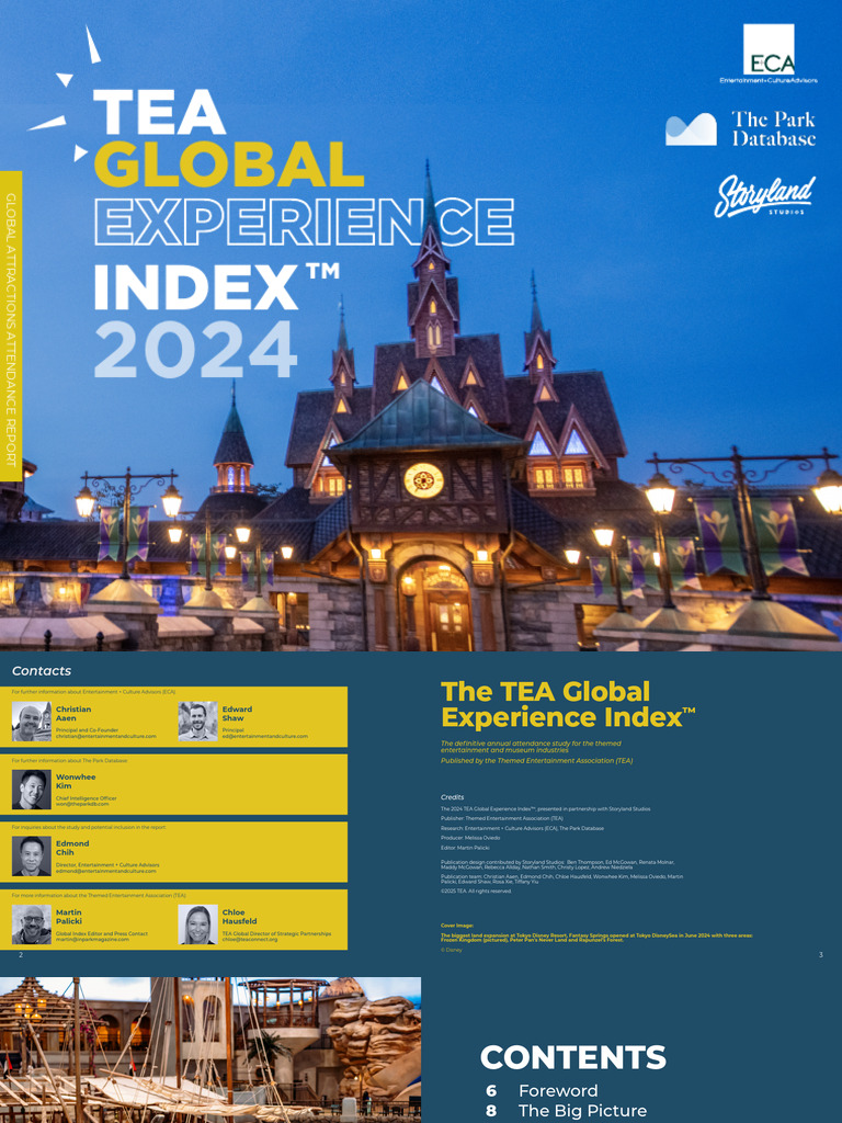 TEA Global Expenrience Index 2024 | PDF | Amusement Park | Entertainment