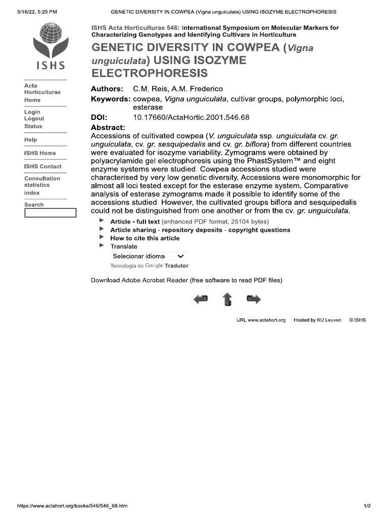 9 - Reis Et Al - 200 - Acta - Horticulturae | PDF