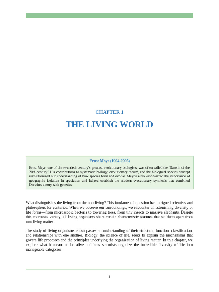 A Short Version of Ncert Biology | PDF | Cell (Biology) | Species