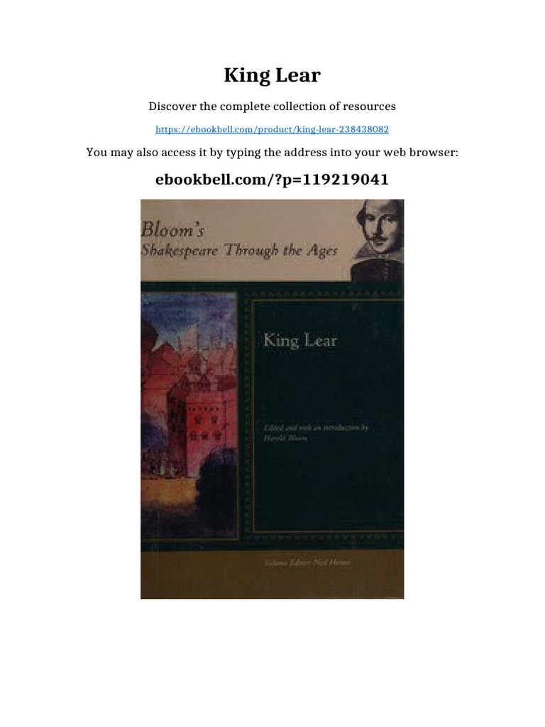 King Lear Full Digital Chapters | PDF