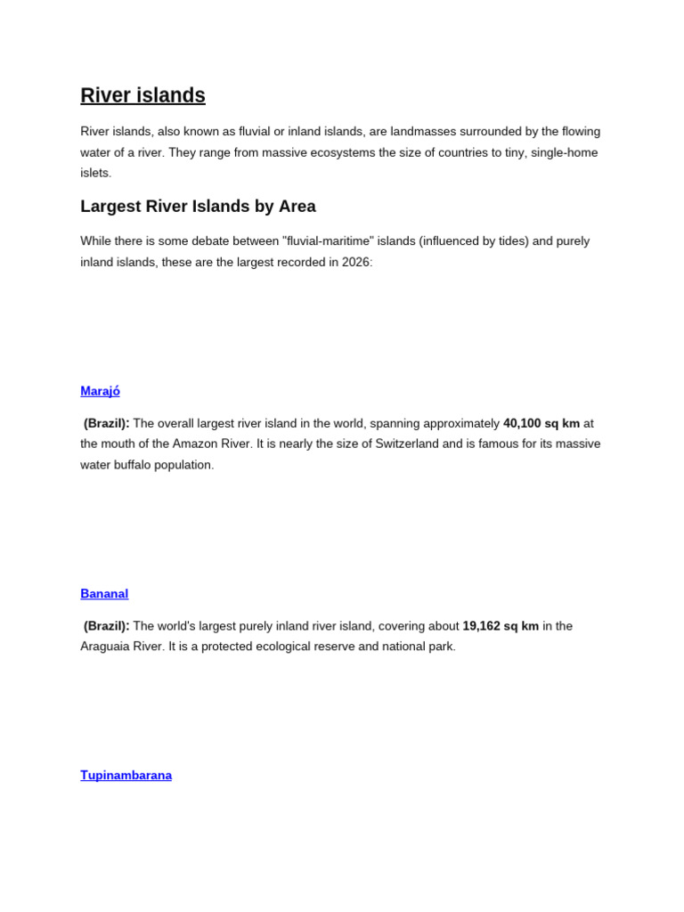 Island (River Islands) | PDF | Island | River