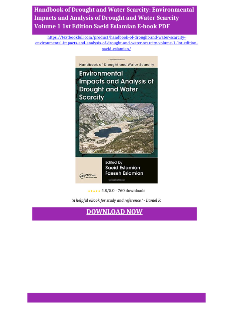 Handbook of Drought and Water Scarcity: Environmental Impacts and ...