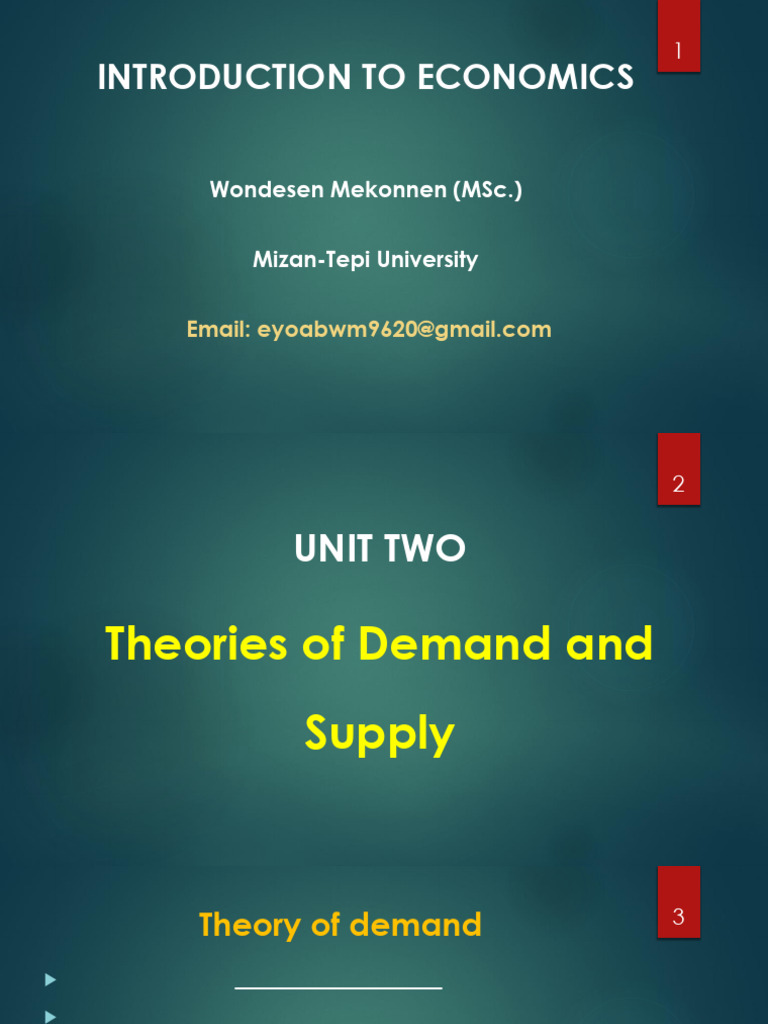 @Economics Unit 2 | PDF | Elasticity (Economics) | Demand