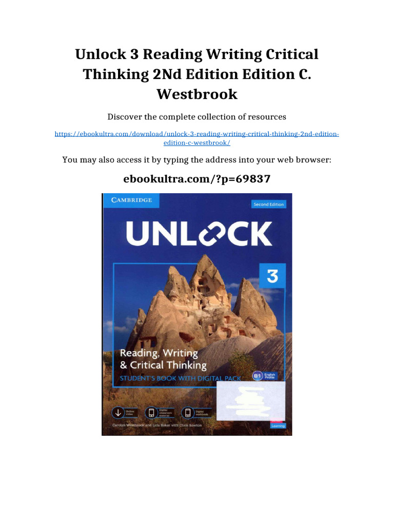 Unlock 3 Reading Writing Critical Thinking 2nd Edition Edition C ...