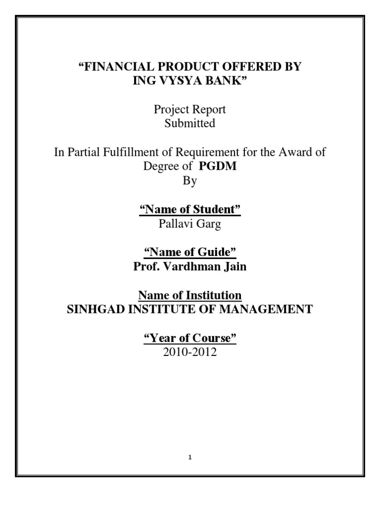 Pallavi Project | PDF | Overdraft | Expense