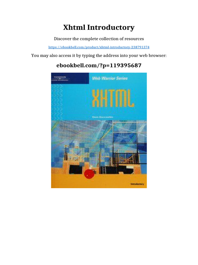 XHTML Introductory Updated 2025 | PDF | Intellectual Property