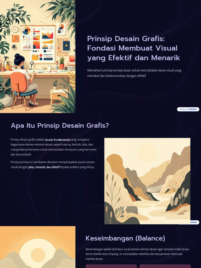 Prinsip Desain Grafis Fondasi Membuat Visual Yang Efektif Dan Menarik | PDF
