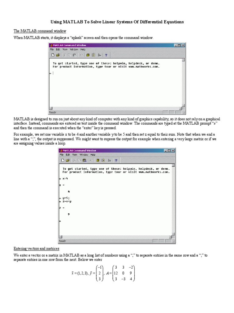 Mat Lab Eigenvalue | PDF | Eigenvalues And Eigenvectors | Matrix ...