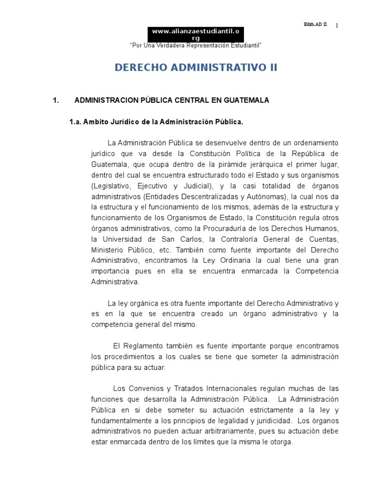 Derecho Administrativo 2 | PDF | Administración Pública | Alcalde