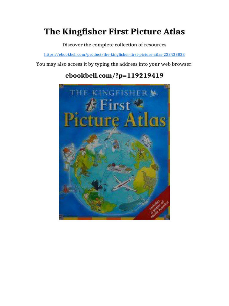 The Kingfisher First Picture Atlas Latest PDF 2025 | PDF | Social ...