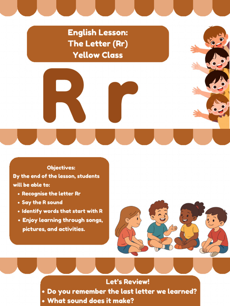 Learning Letter RR Interactive Presentation | PDF
