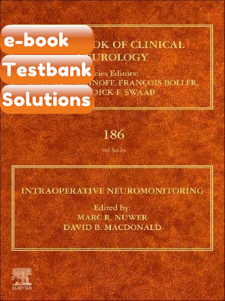 Testbank Intraoperative Neuromonitoring 1st Edition Download | PDF ...