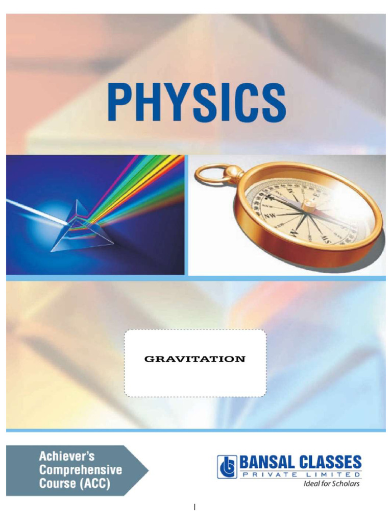 Gravitation Class 11 JEE Physics | PDF