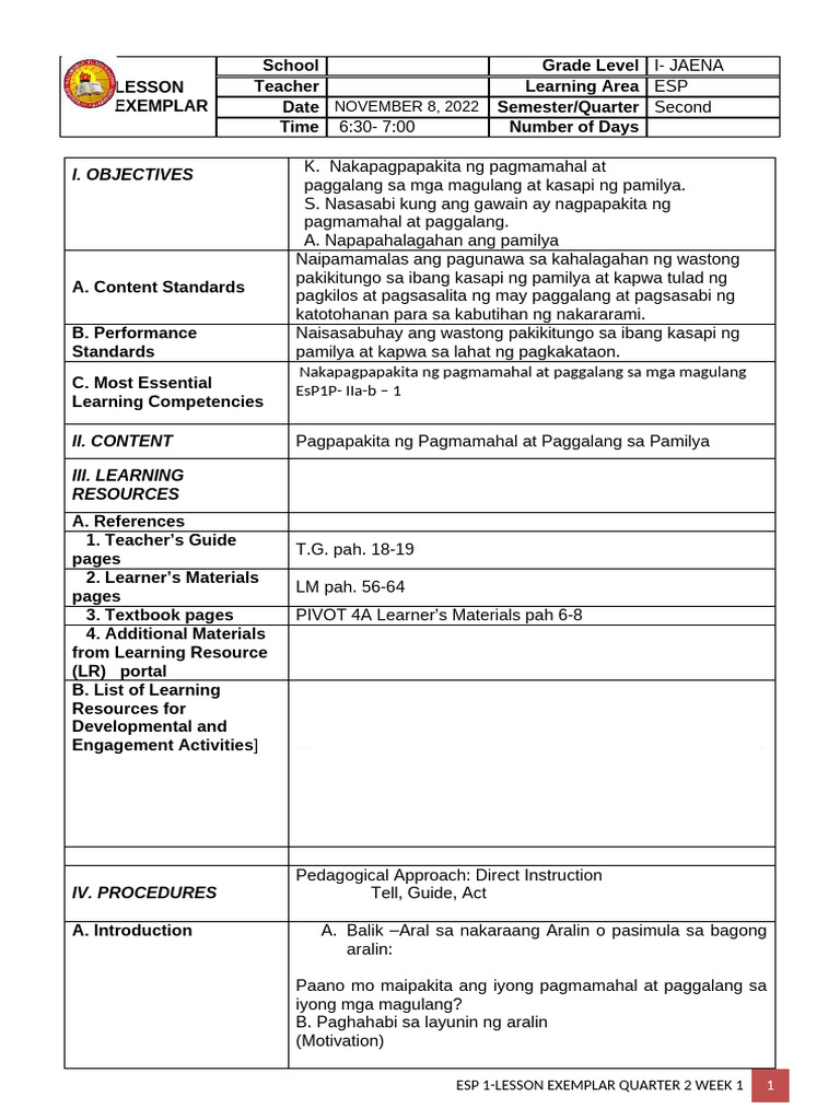 Esp Nov 8 | PDF