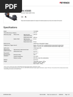Keyence LM-1100 Data Sheet | PDF | Power Supply | Imaging
