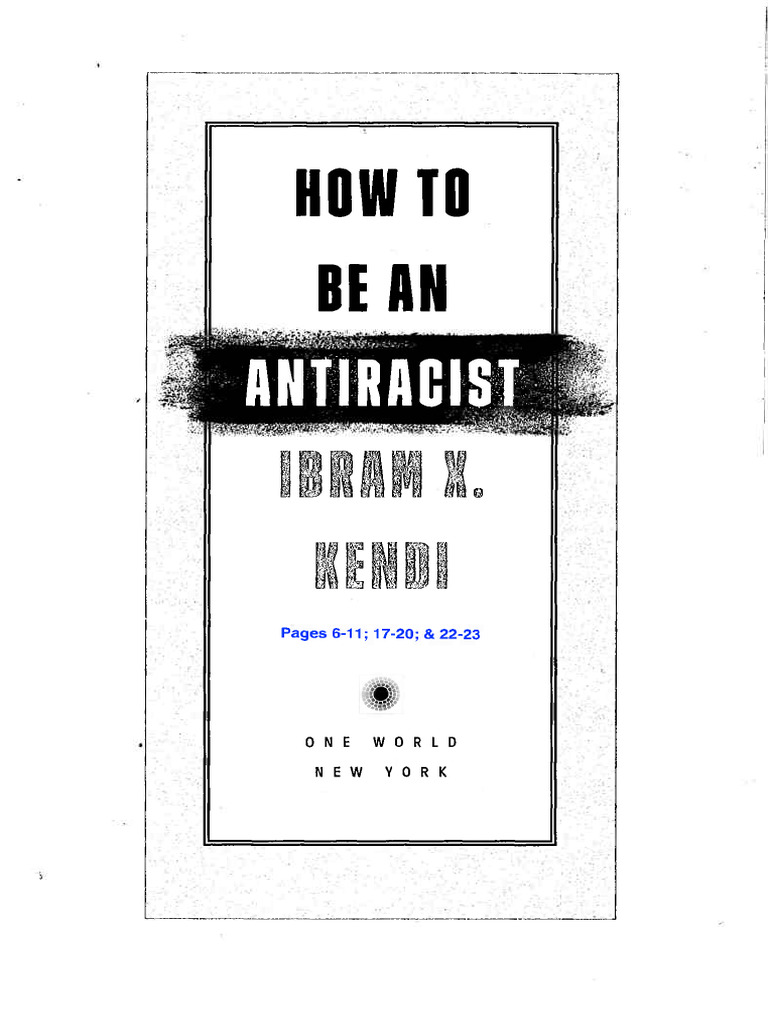 Excerpts from How to Be An Antiracist | PDF | Racism | Discrimination ...