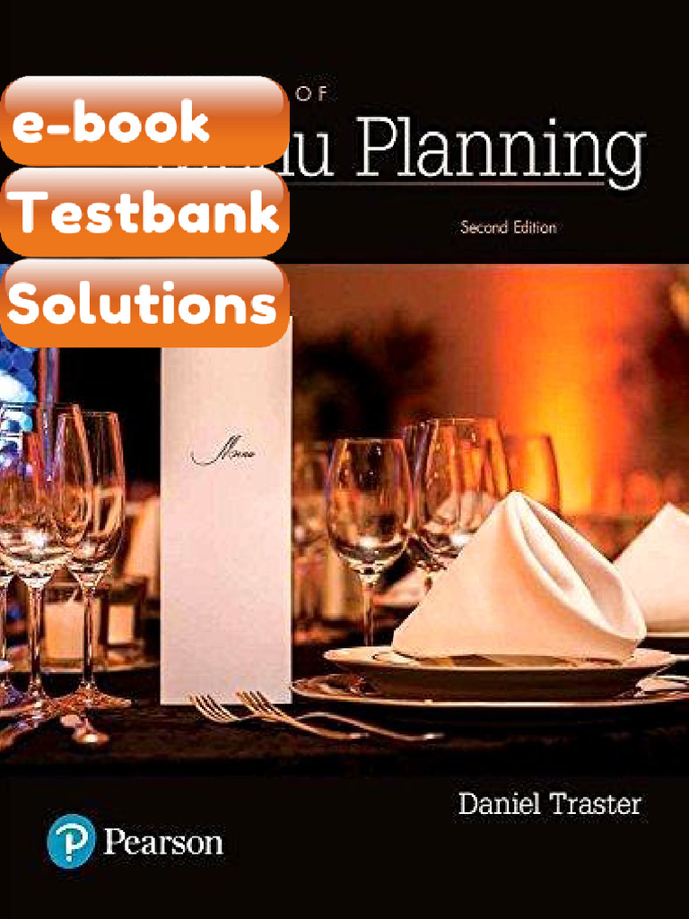Testbank Foundations of Menu Planning Whats New in Culinary Hospitality ...