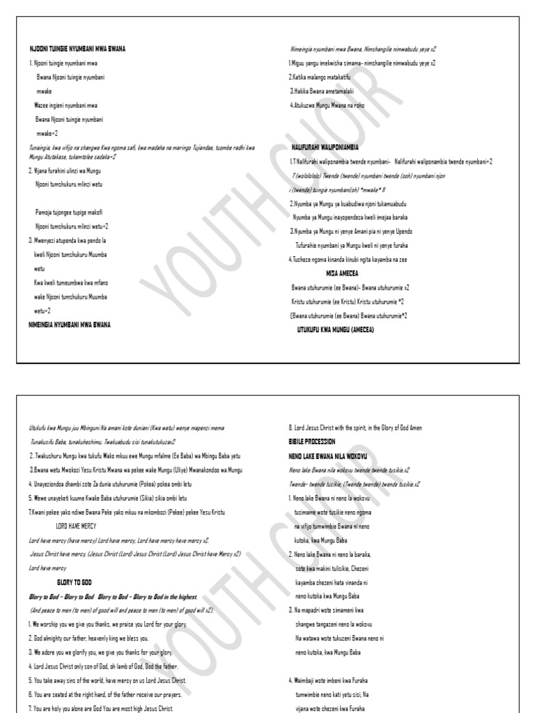 Fare Well Mass (1) | PDF | Glory (Religion) | Abrahamic Religions