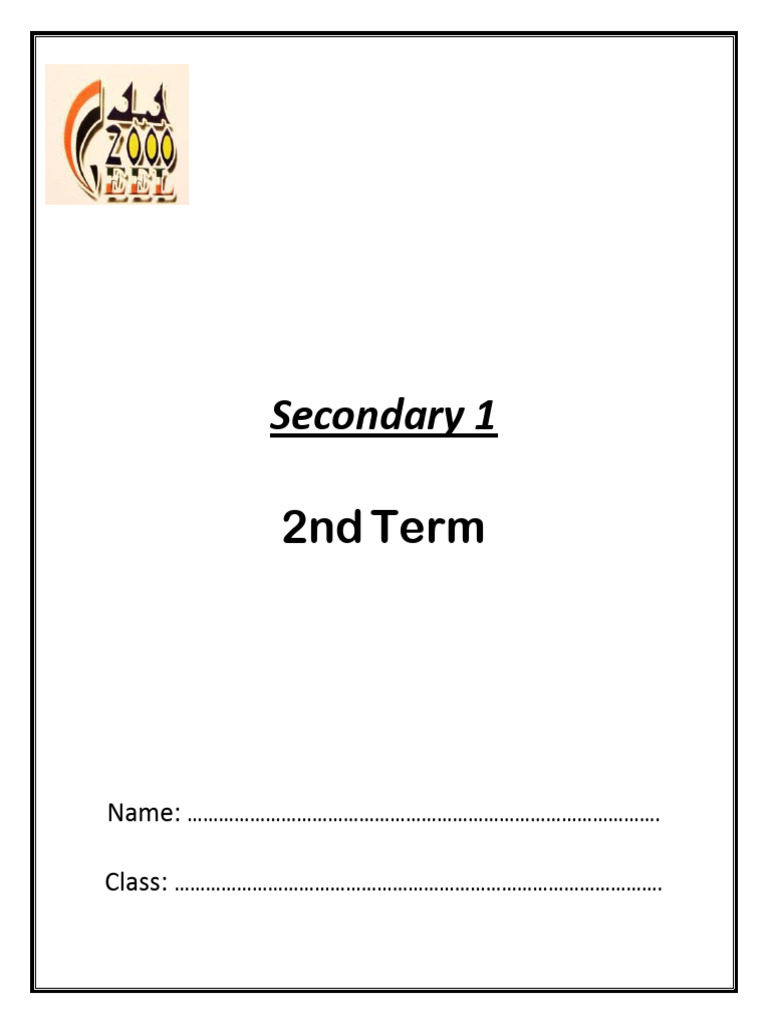 English Sec 1 2nd Term Booklet | PDF | Blouse