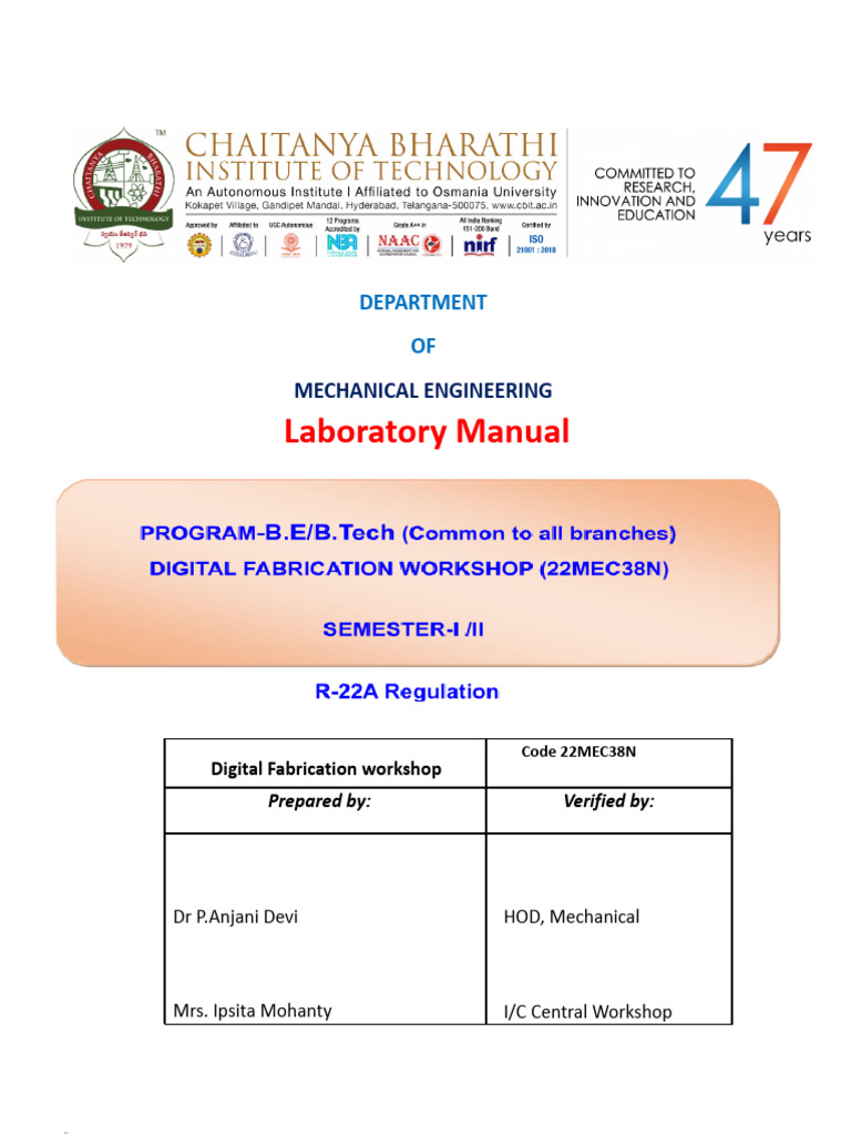DF Lab Manual R22a | PDF | Wood | Lumber