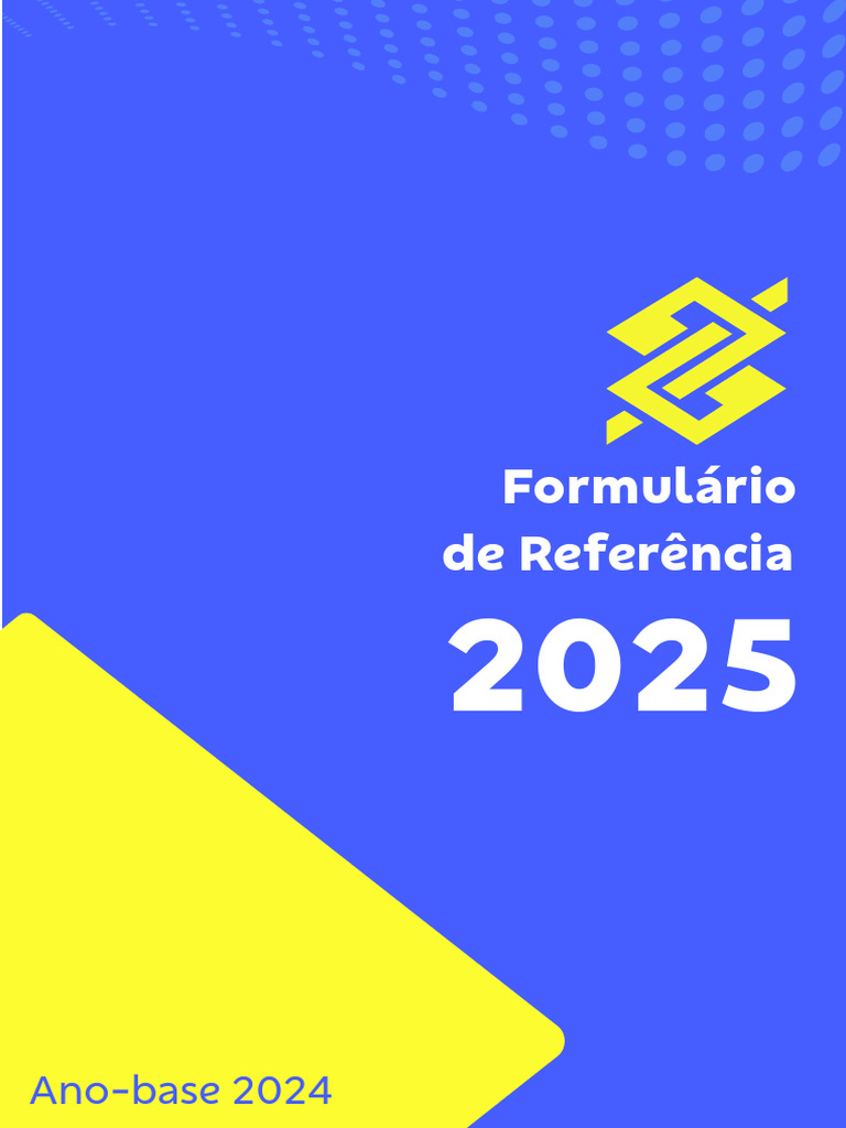 Formulário de Referência 2025 | PDF | Crédito | Finanças e ...