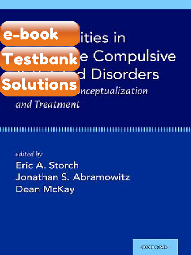 Testbank Complexities in Obsessive Compulsive and Related Disorders ...